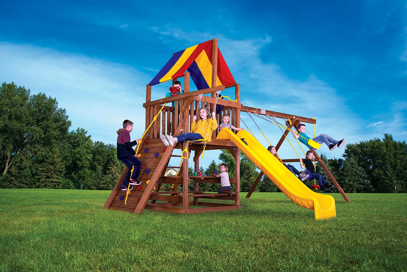 Sunshine Clubhouse Archives - Rainbow Play Systems - Swing Sets and ...